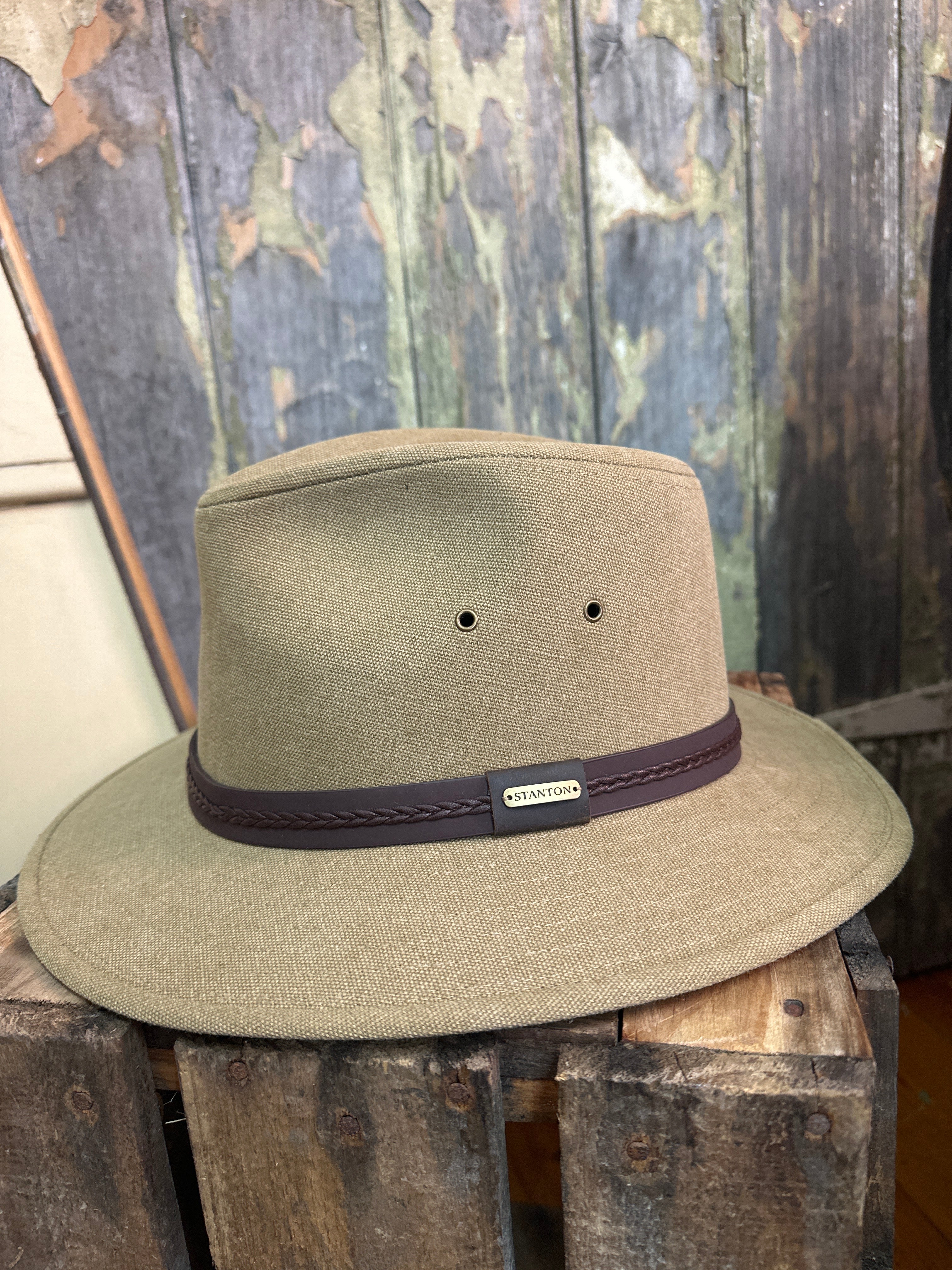 Stanton SD850 Cotton Safari Hat – Smoke and Whisky